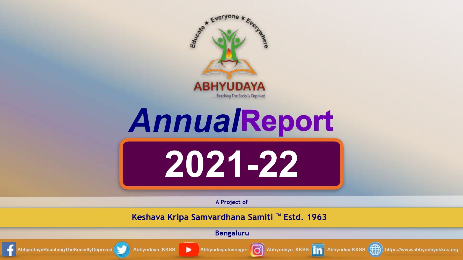 Release of Annual Report 2021-22 held on 28-01-2023 | Abhyudaya, a project of KKSS